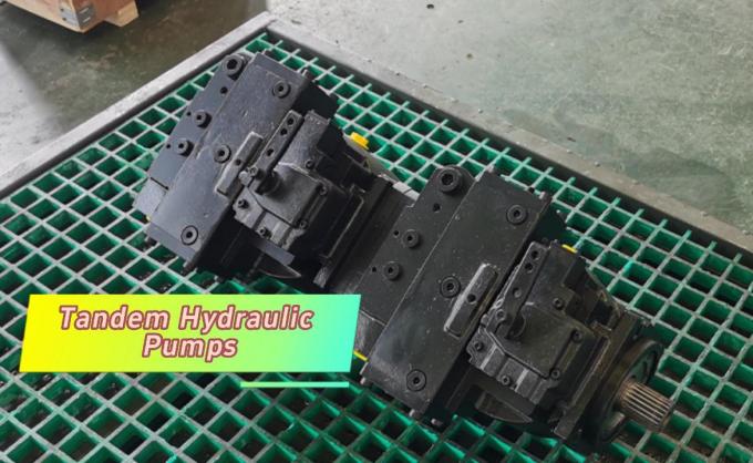 Industrial Tandem Hydraulic Pumps With Swash Plate Structure Design
