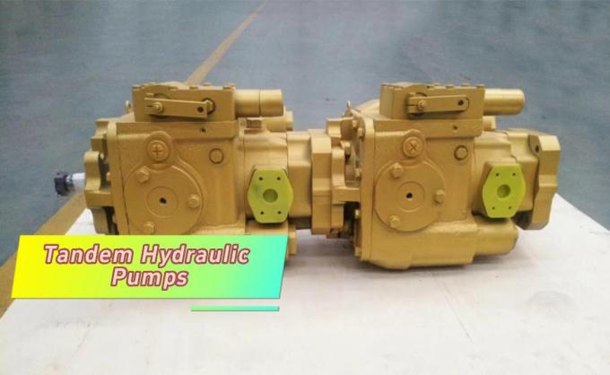 Tandem Hydraulic Pumps With Swash Plate Structure Design For Industrial ...