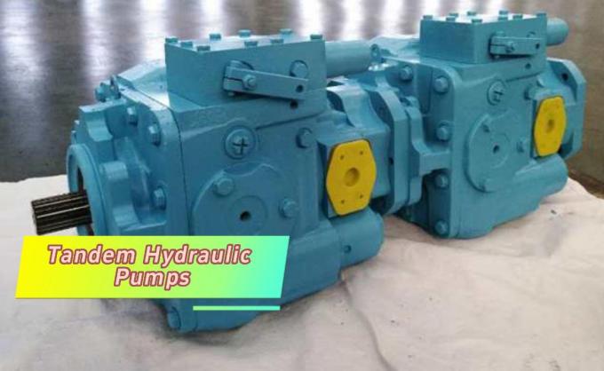 Tandem Hydraulic Pumps With Swash Plate Structure Design For Industrial ...
