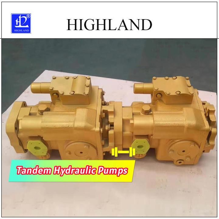 Compact Tandem Hydraulic Pumps Closed Circuit Hydraulic System Applications
