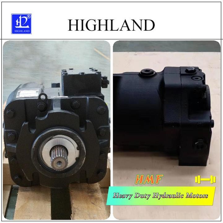 Heavy Duty HMF90 Hydraulic Motors Cast Iron Easy Maintenance System ...